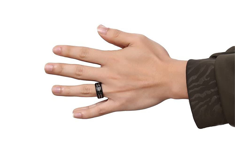 ZKXXJ Personalized Class of 2022 Graduation Ring,Customized Stainless Steel Grad Cap Compass Direction Band Graduation Gifts Idea for Him Junior College High School Graduation Gift