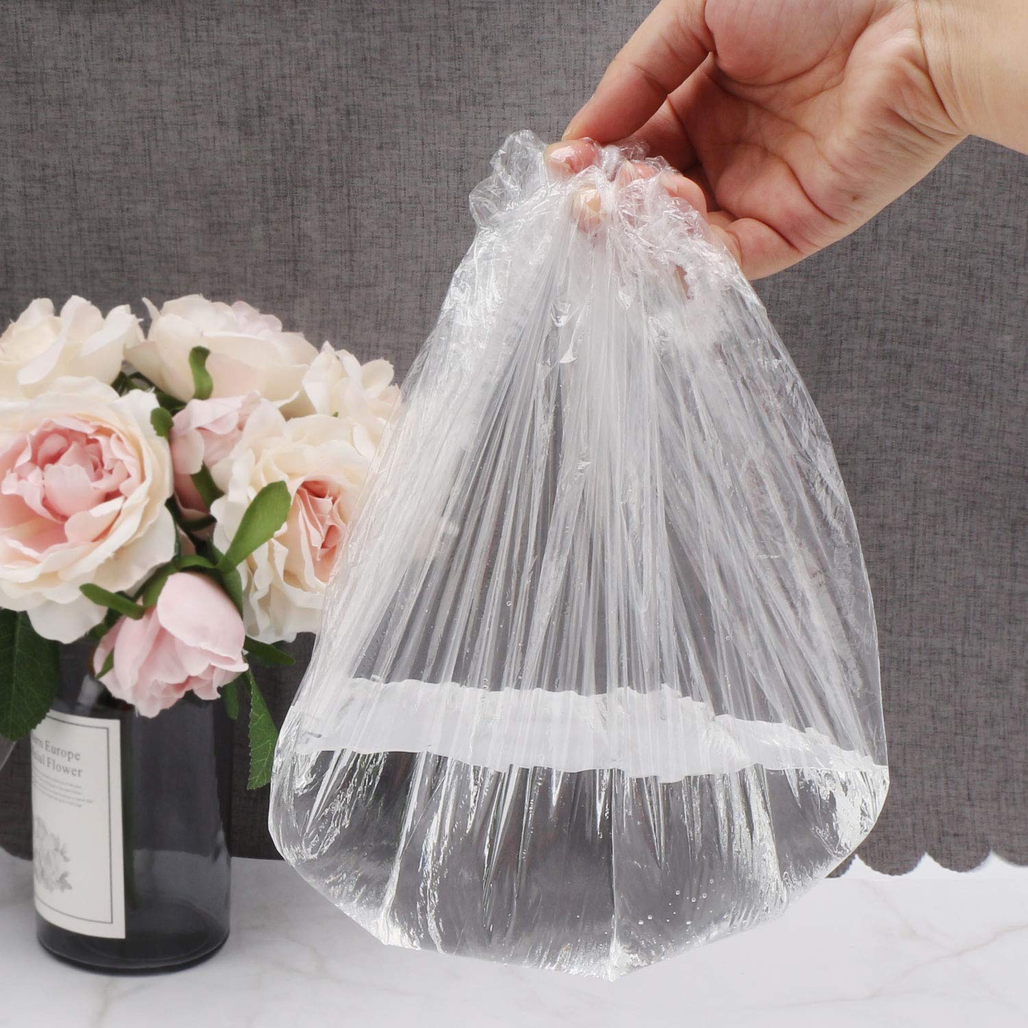 Shower Cap Disposable 120 Pcs Thickening Large Elastic Thick Bath Cap For Women Spa,Hotel,Home Use,Portable Travel and Hair Salon By BAbuGIG (120 Count)