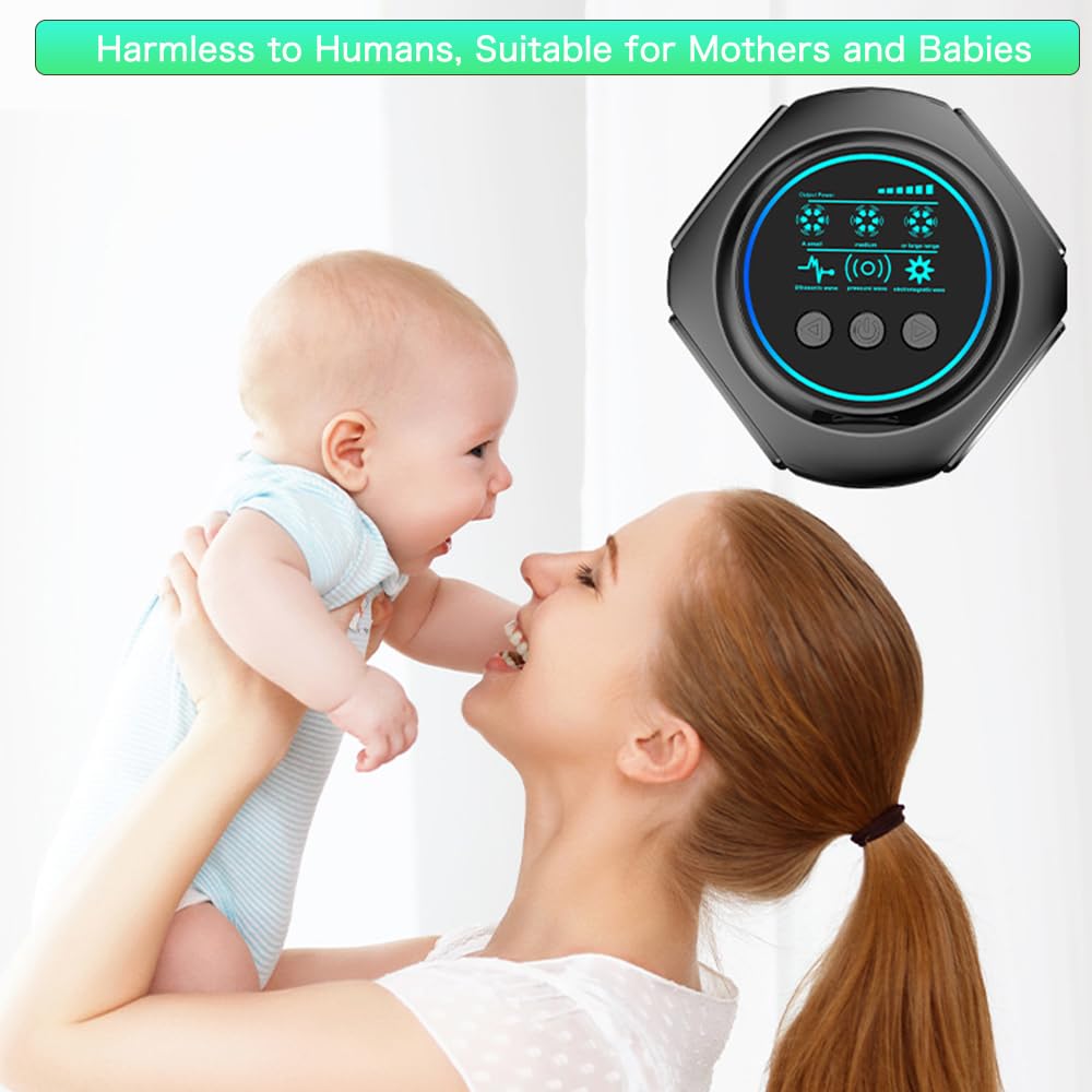 Ultrasonic Pest Repeller Indoor Rodent Repellent Indoor Ultrasonic Rodent Mice Repellent Plug in Squirrel Repellent Mouse Deterrent Rat Control Bat Removal for Attic Garage Basement Crawl Space