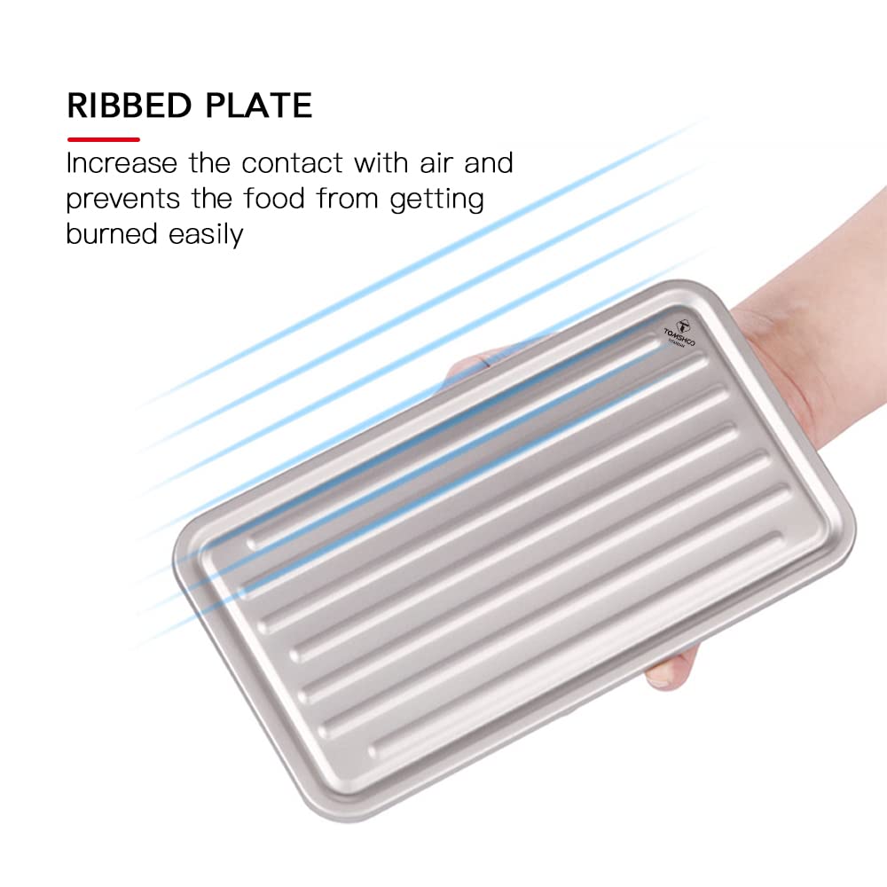 TOMSHOO Folding Campfire Grill Portable Over Fire Camp Grill Ultralight Titanium BBQ Grill Grate