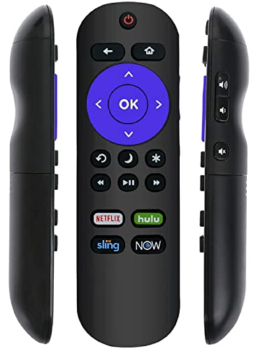 Universal Remote Control Compatible with All Hisense-Roku TV & Sharp-Roku TV Remote, No Setup Required
