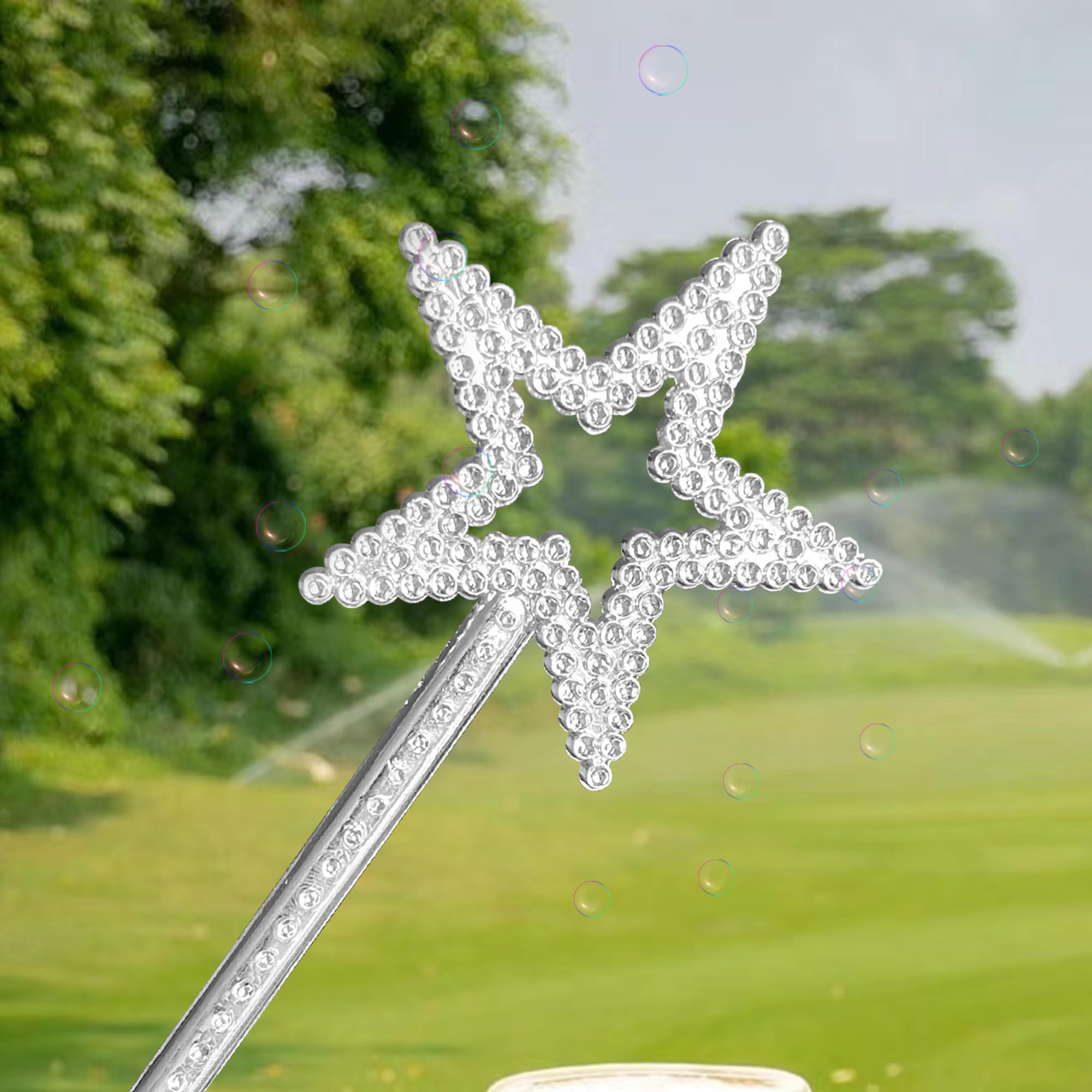 Silver 13 Inches Fairy Wand Star Wand Magic Wand Princess Wand for Kids Women Man…