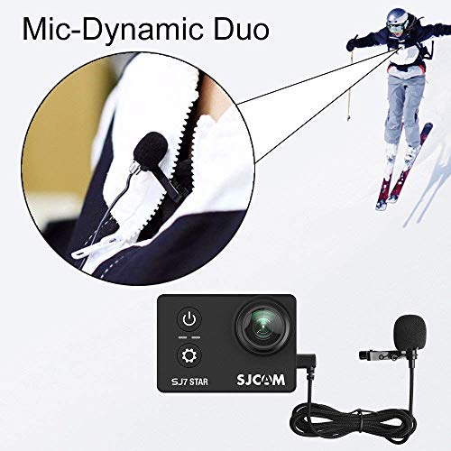 SJCAM SJ7 Star Ambarella A12S75 Native 4K Action Camera, 30fps, Wi-Fi, Waterproof, Gyro Stabilization, Black