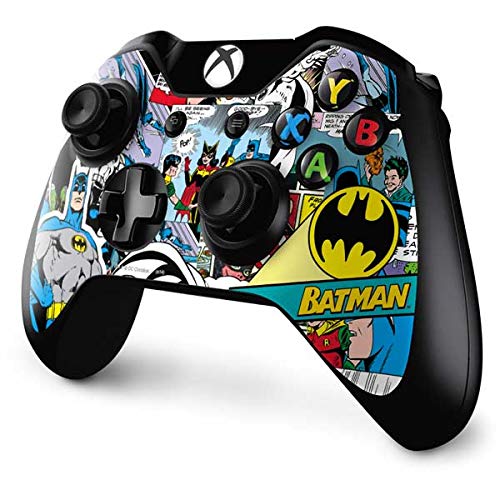 Skinit Decal Gaming Skin compatible with Xbox One Controller - Officially Licensed Warner Bros Batman Comic Book Design