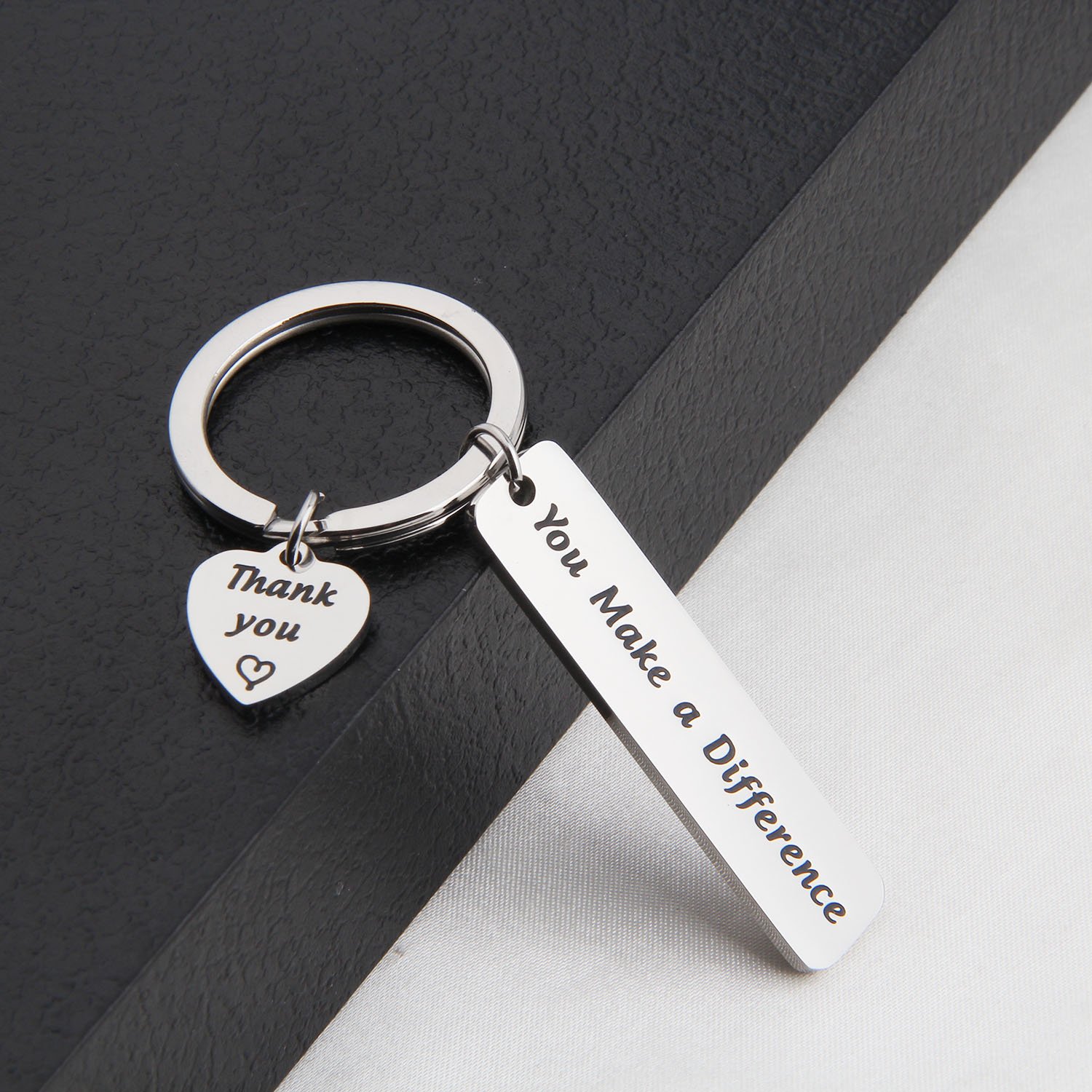 TGBJE Thank You Gift You Make a Difference Gift for Volunteer Appreciation,Coach Mentor Gift,Employee Gift (Keychain 1)