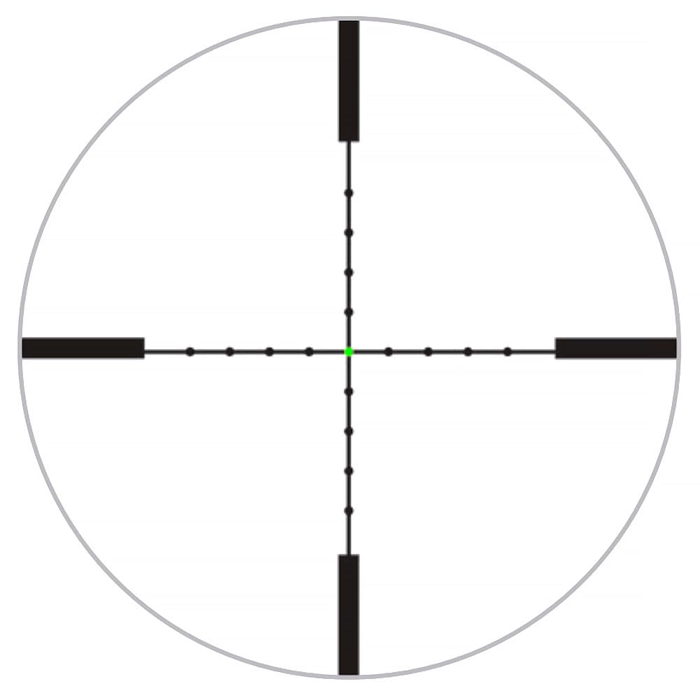 Trijicon TR22-2G AccuPoint 2.5-10x56mm Riflescope, 30mm Main Tube, Mil-Dot Crosshair Reticle with Green Dot, Matte black