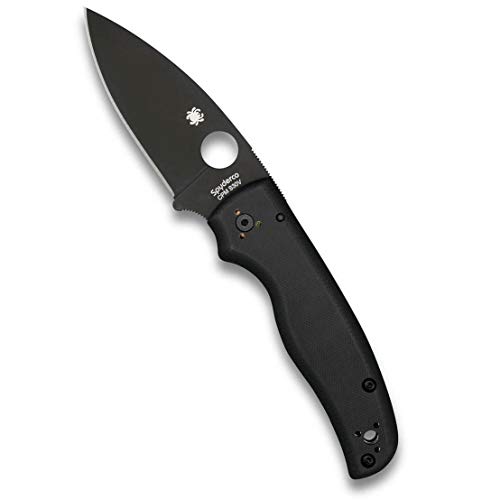 Spyderco Shaman Signature Knife with 3.58" CPM S30V Black Steel Blade and Black Matte-Finished G-10 Handle - PlainEdge - C229GPBK