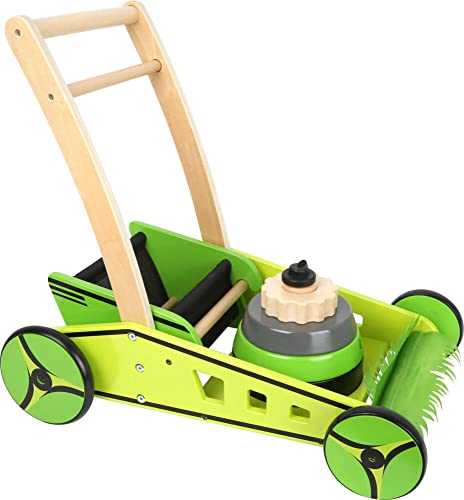 small foot wooden toys Lawn Mower & Baby Walker playset Designed for Children 12+ Months