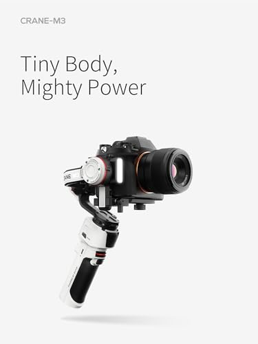 Zhiyun Crane M3 Handheld 3-Axis Camera Gimbal Stabilizer, Gimbal Stabilizer for Mirrorless Camera, Gopro, Action Camera, Smartphone