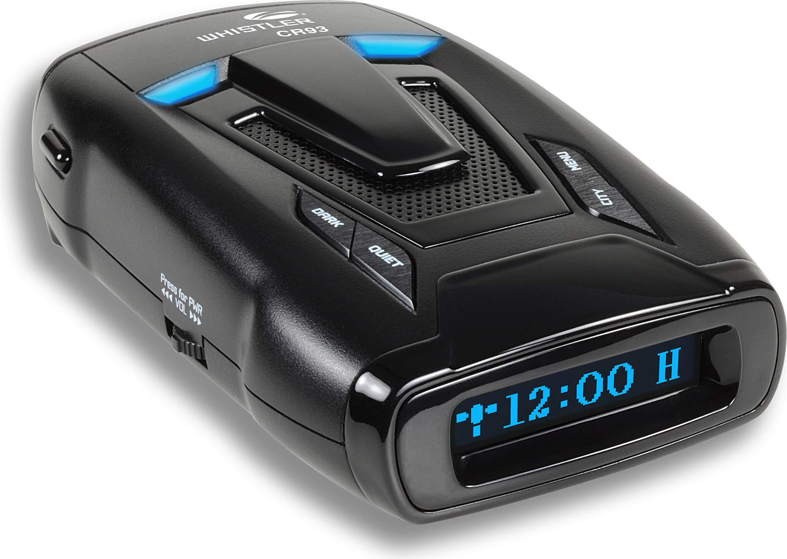Whistler CR70 Laser Radar Detector: 360 Degree Protection and Voice Alerts - Black