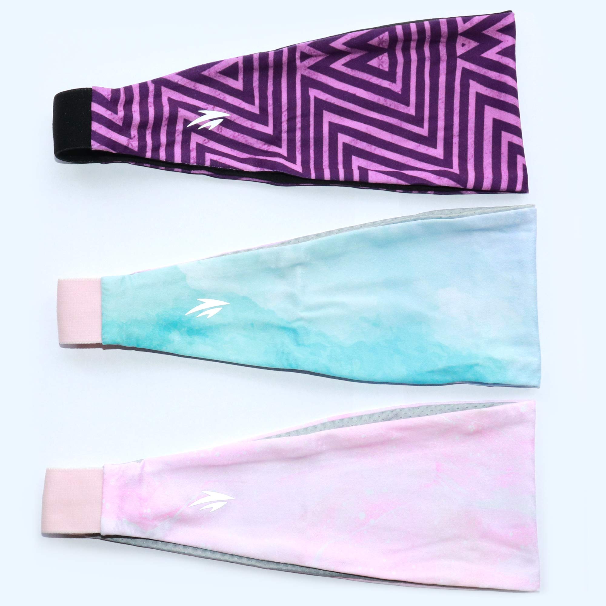 Zollen Headbands for Women, Elastic Sweat Bands Non Slip, Moisture Wicking & Quick Dry for Yoga, Work Outs,Sport Activities