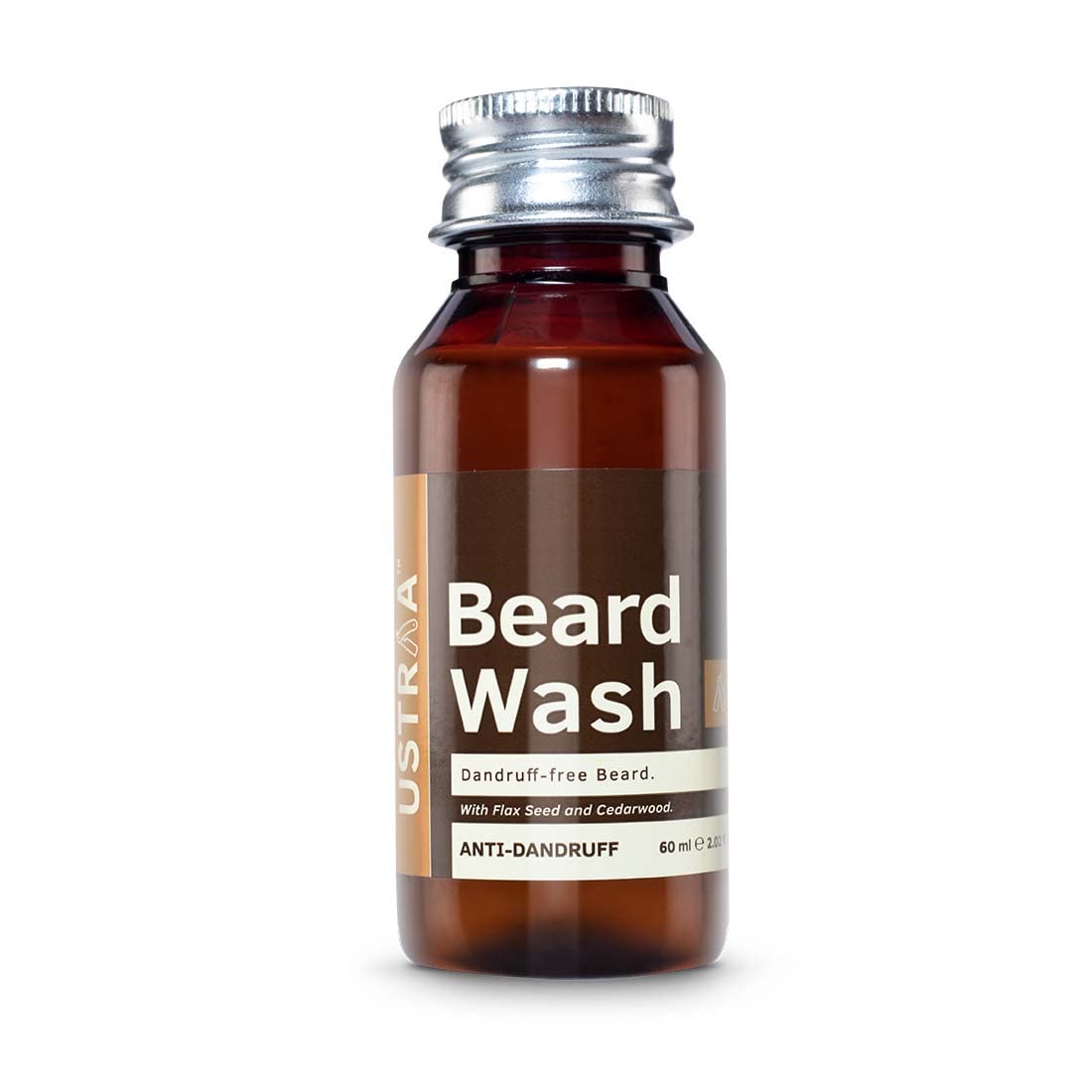 Ustraa Beard Wash Anti-Dandruff | Helps fight beard dandruff, Thick Foam Formula for Full Beard, With Prickly Pear Cactus Extract, No Post-wash Dryness, Sulphate-Free Beard Shampoo