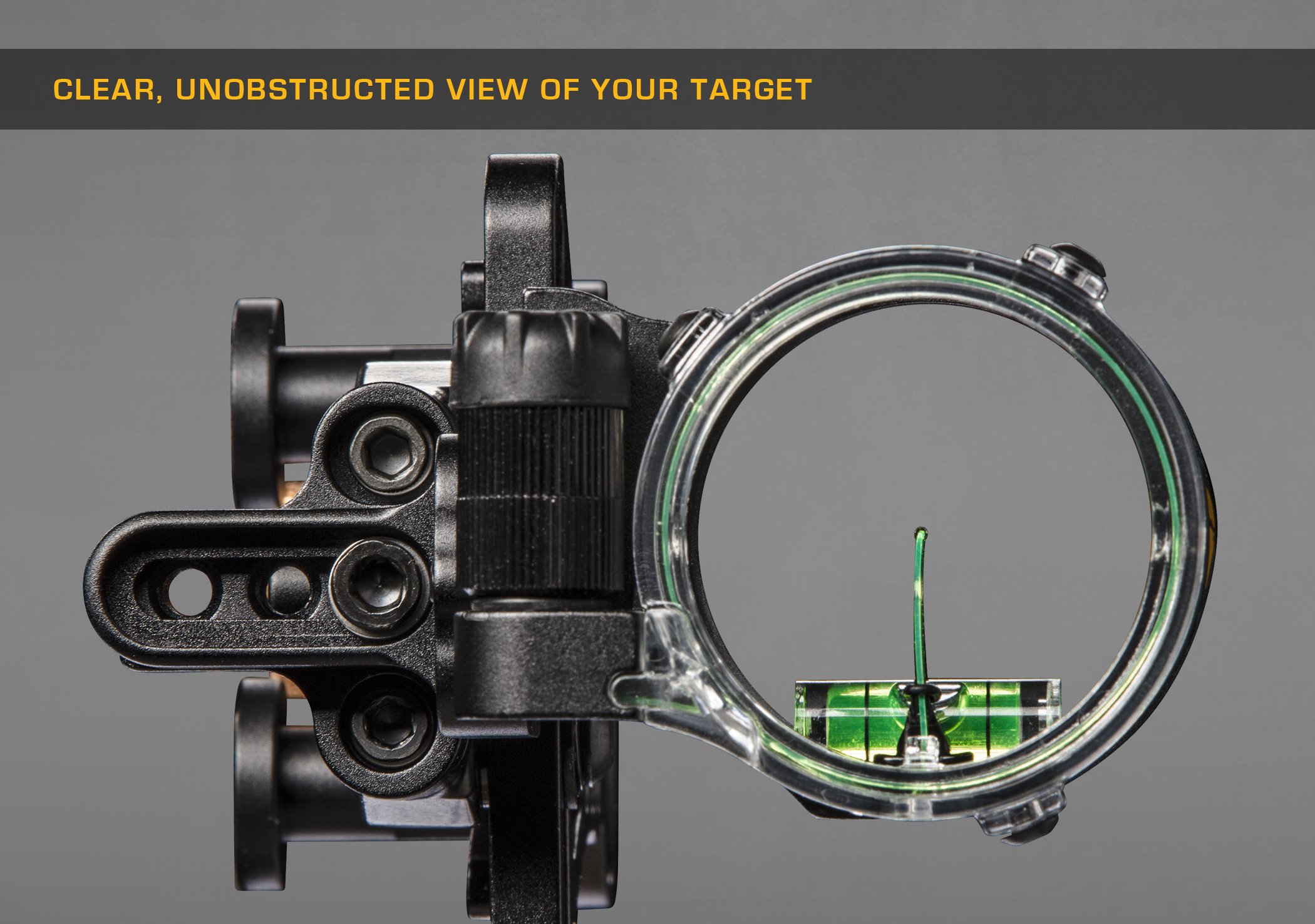 Trophy Ridge Pursuit Single Pin Archery Bow Sight, Right Hand, 0.019 Pin
