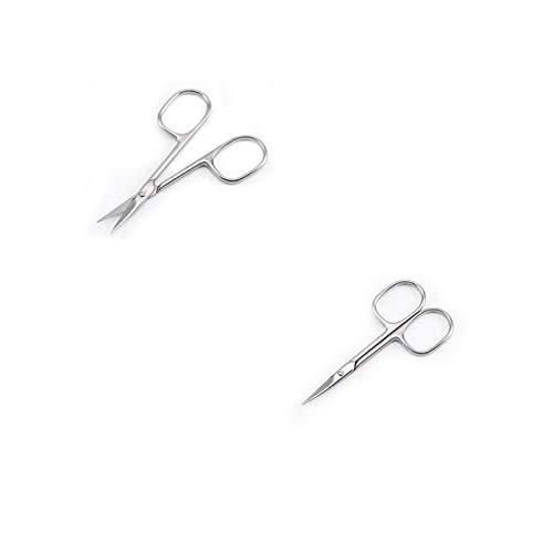 Sicastar Eyebrow scissors for women,Safety scissors nose hair scissors,stainless steel scissors,small scissors beauty manicure scissors(1 Pack)