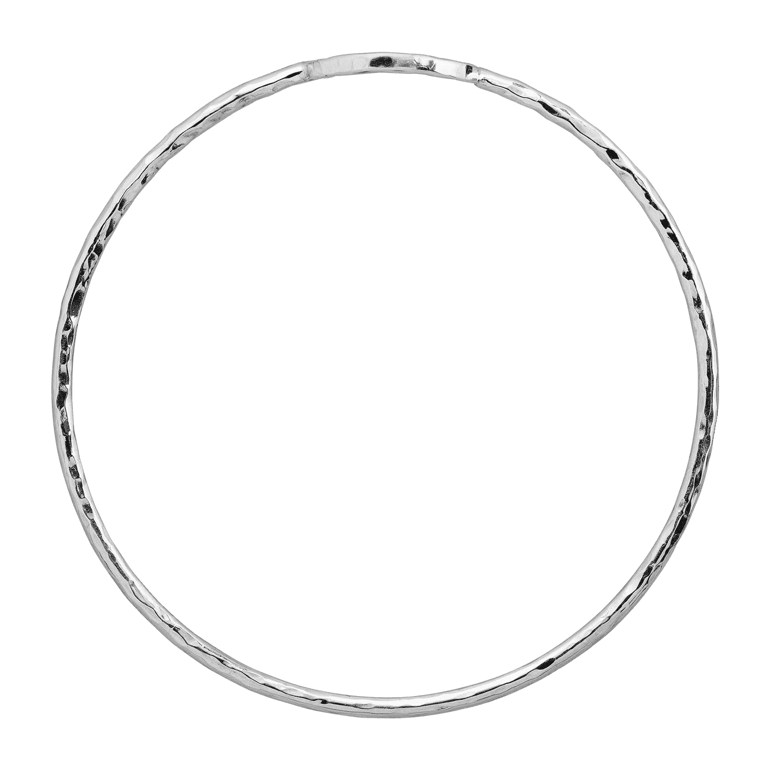 Silpada 'Karma' Open Circle Bangle Bracelet in Sterling Silver, 8"