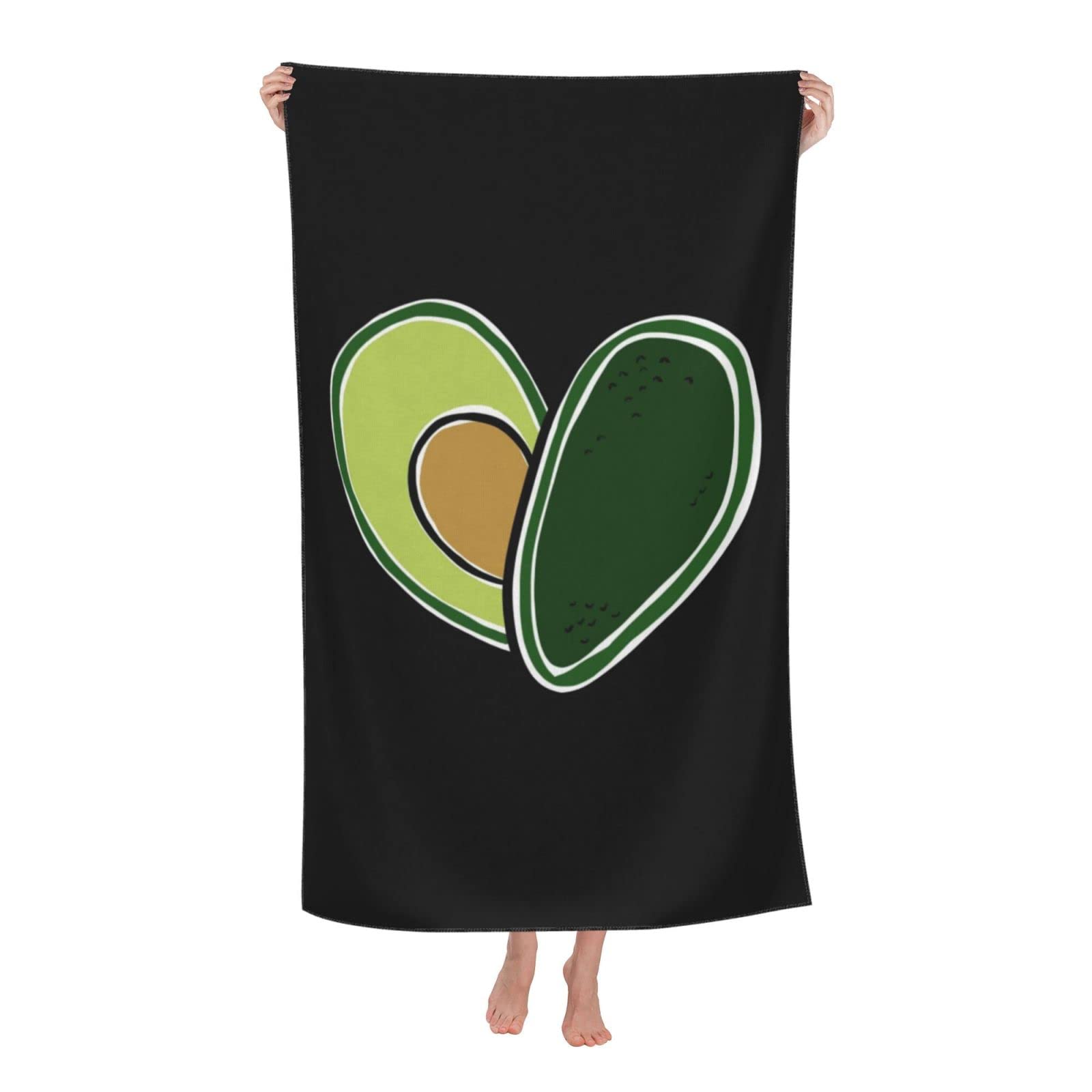 Zahika Avocado Beach Towel Absorbent Bathroom Towels Beach Towels Oversized Super ​32x52 Inch