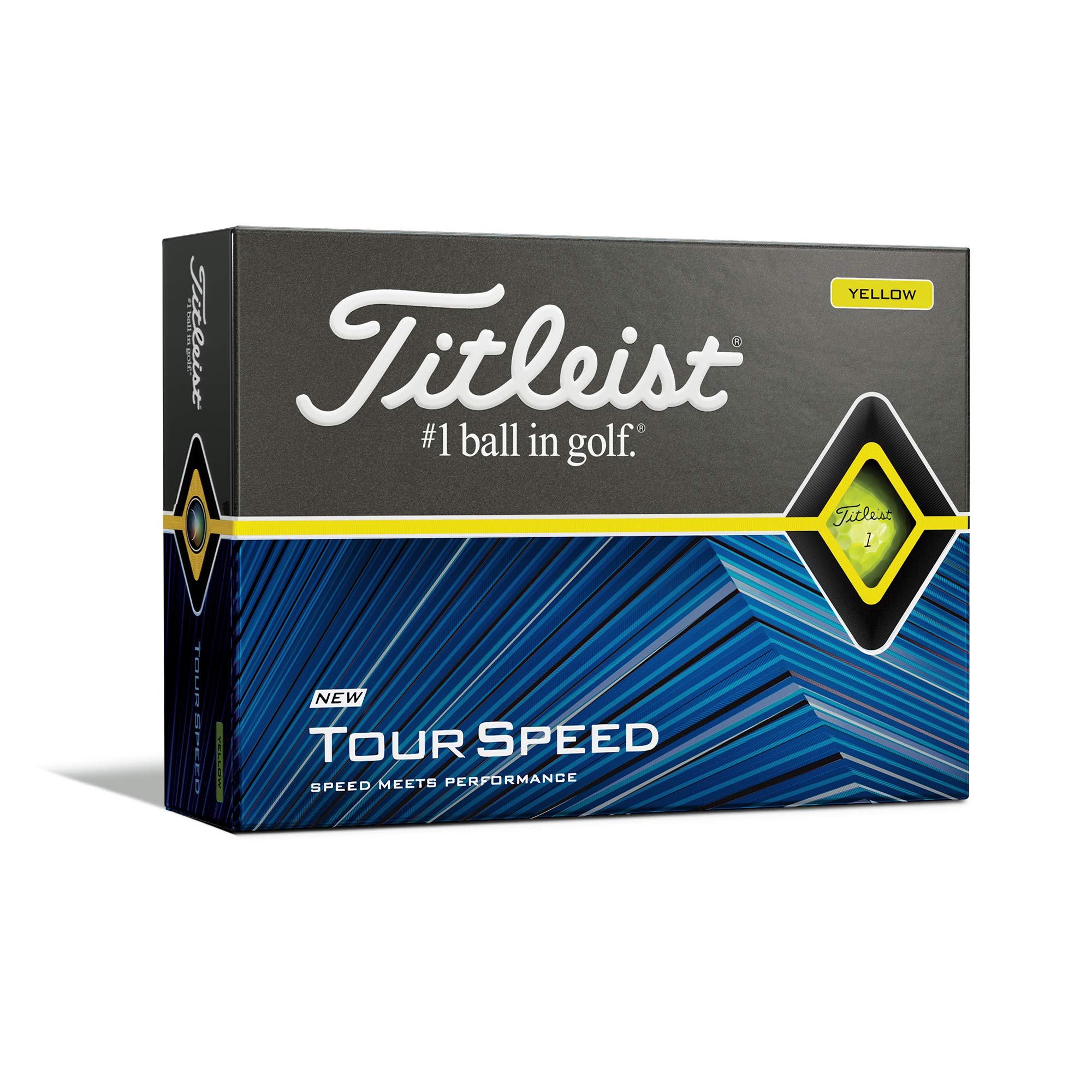 Titleist Tour Speed Golf Ball - Yellow