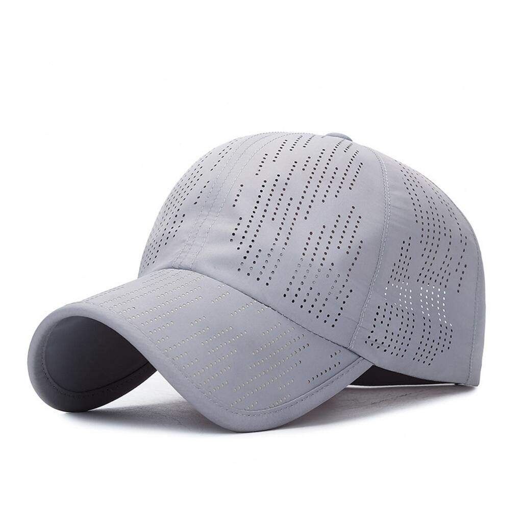 XibeiTrade Plain Breathable Quick Drying Baseball Cap Mesh Sun Hat for Baseball Golf Fishing Outdoor Hats (Grey)