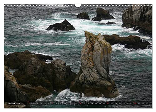 Rock in the surf (Wall Calendar 2024 DIN A3 Landscape), CALVENDO 12 Month Wall Calendar