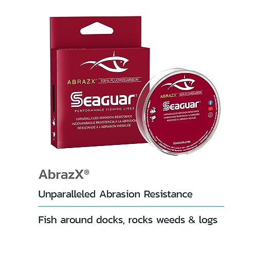 Seaguar 10AX200 Abrazx Freshwater Fluorocarbon Line, .010" Diameter, 10 Lb Tested, 200 yd, Clear