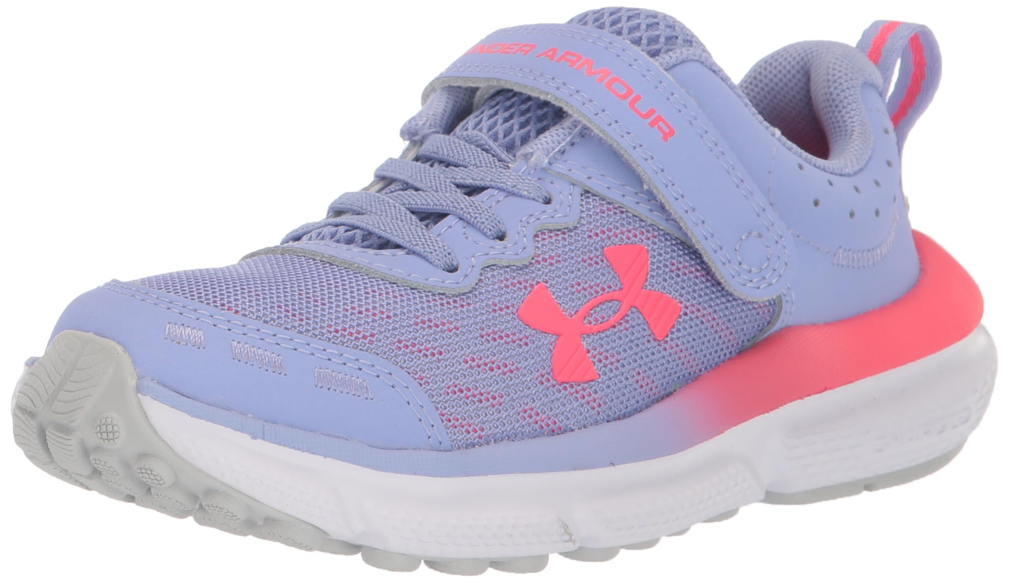 Under Armour Girls' Pre School Assert 10 Alternate Closure, (500) Purple Ice/Halo Gray/Pink Shock, 10.5, US