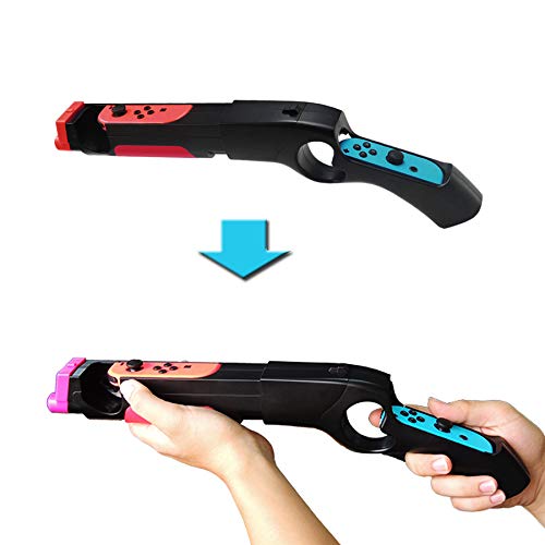 VAKABOX Gaming Somatosensory Shooting Stand Gun Handle Grip for N-Switch Joy-con, Kinect Sensor Game