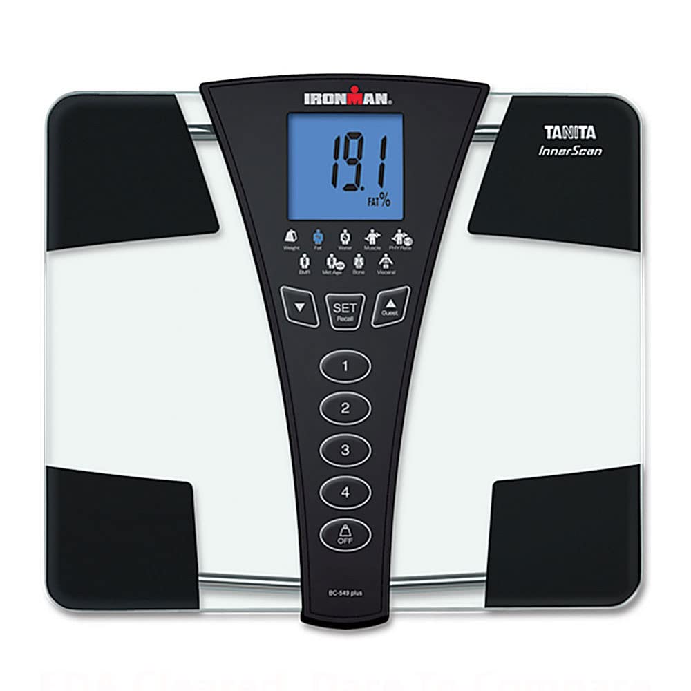 TANITA's BC-549 Plus FDA Cleared Ironman® Body Composition Monitor. World's ONLY Consumer Multi-Frequency Scale.