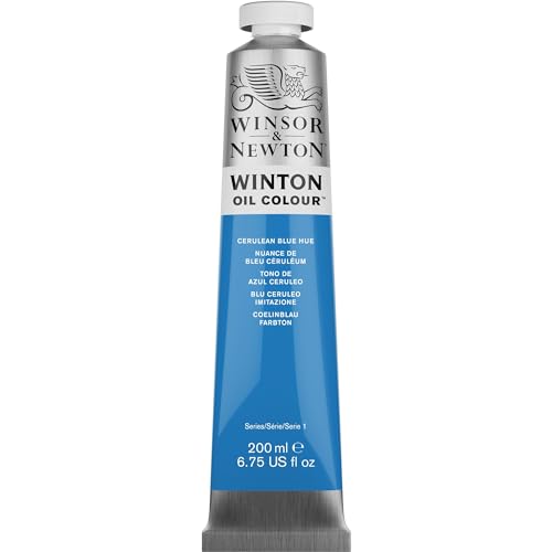 Winsor & Newton Winton Oil Color, 200ml (6.75-oz) Tube, Cerulean Blue Hue