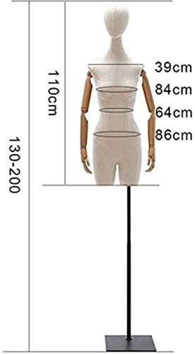 TOPRP Mannequin Display Stand Tailors Dummy Mannequin Adjustable Height Female Tailors Dummy Dressmakers Mannequin Display Bust (Color : E)