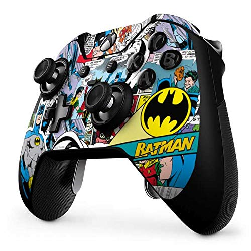 Skinit Decal Gaming Skin compatible with Xbox One Elite Controller - Officially Licensed Warner Bros Batman Comic Book Design
