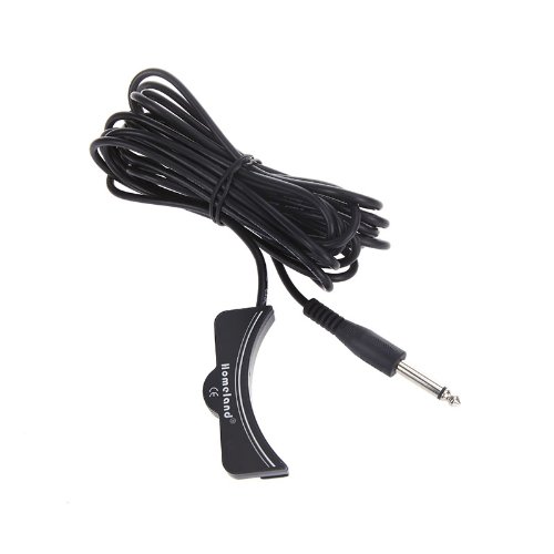 Vktech Classical Acoustic Guitar Amplifier Soundhole Pickup 6.3mm Jack 5M Cable