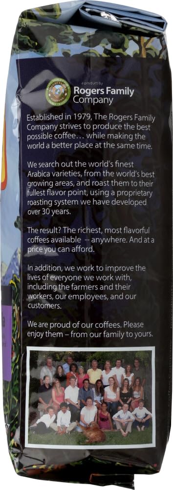 The Organic Coffee Co., French Vanilla- Whole Bean, 12 Ounce- 3 Pack, Flavored, USDA Organic