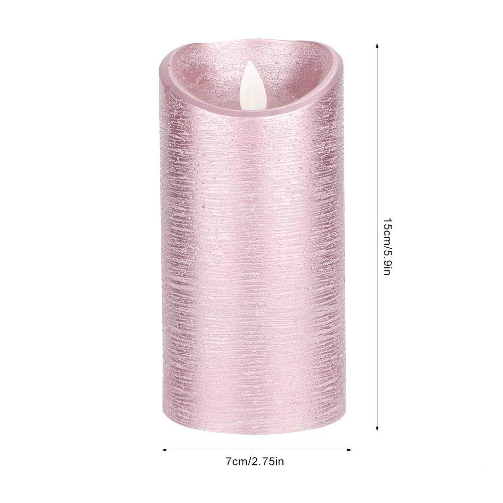 Simlug Flameless LED Light for Seasonal & Festival Celebration, Battery Operated, Pink(L(7.5x15cm))