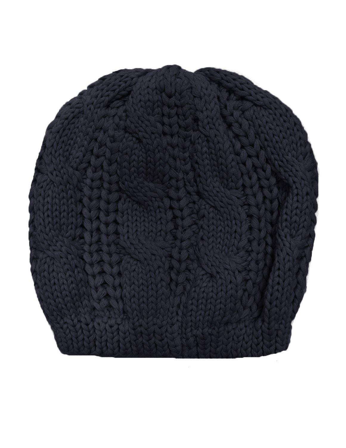 V28 Women Men Girls Boys Teens Cute Cat Ear Knit Cable Xmas Hat Cap Beanie Kittenear Black Medium