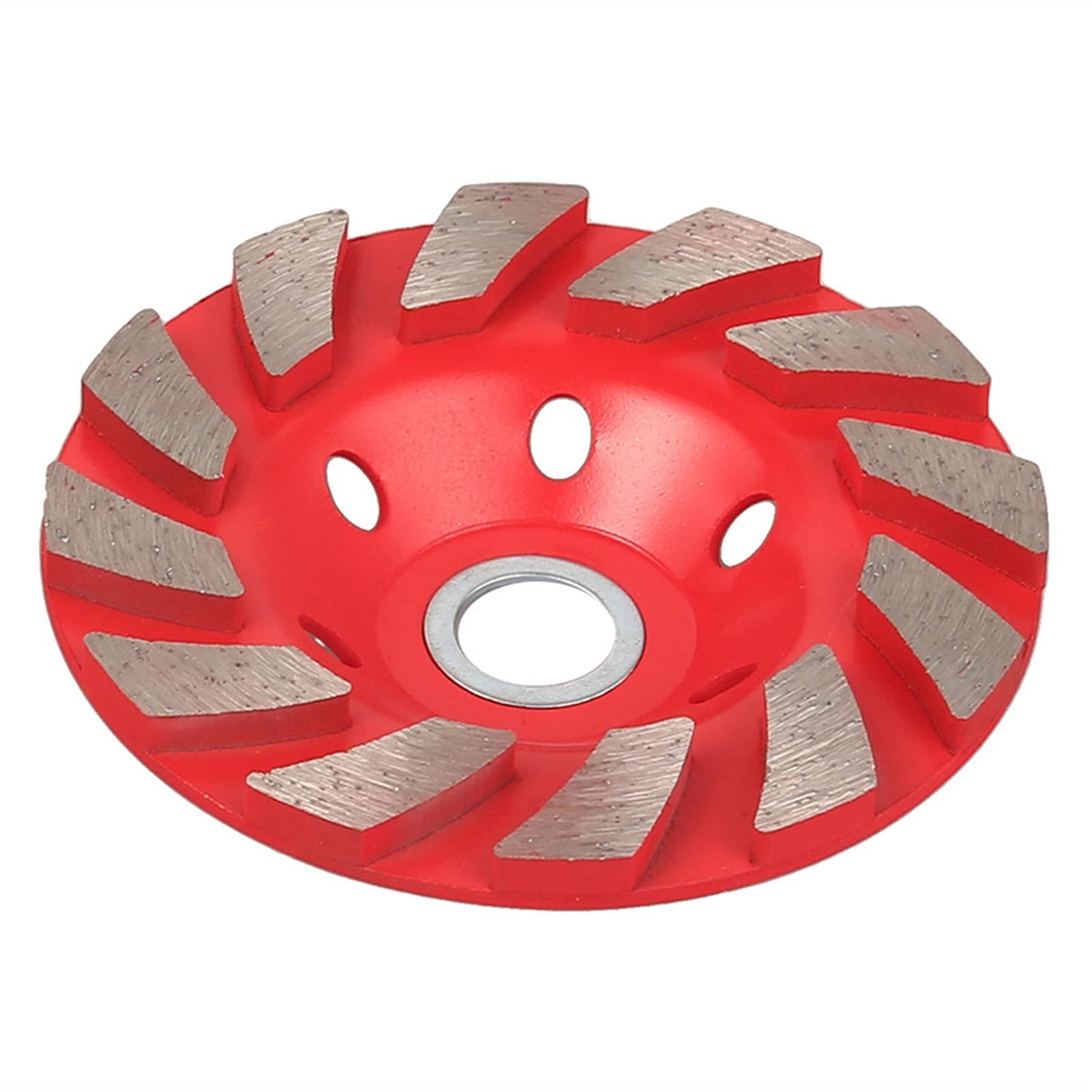 TEMKIN Grinder Wheel Disc Wood Carving Disc Diamond Grinding Wheel Disc Bowl Shape Grinding Cup Concrete Granite Stone Ceramic Cutting Disc Power Tools (Size : Red)