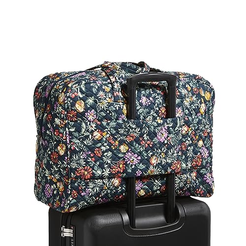 Vera Bradley Cotton Grand Weekender Travel Bag, Fresh-Cut Floral Green
