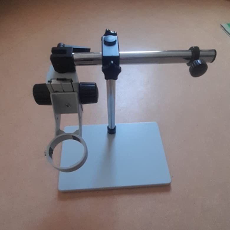 YUTR Industrial Binocular Trinocular Microscope Camera Stand Holder Arm Bracket 76mm Universal 360 Rotating Maintenance Workbench (Color : E, Size : 375 * 255MM)