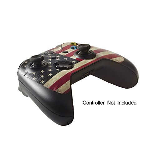 Skins Stickers for Xbox One Games Controller - Custom Orginal Xbox 1 Remote Controller Wired Wireless Protective Vinyl Decals Covers - Leather Texture Protector Accessories - Battle Torn Stripes