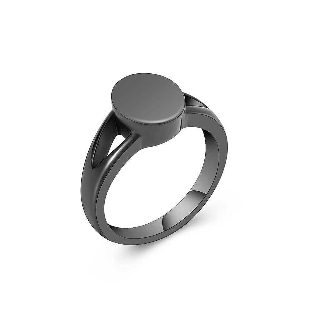 XSMZB Cremation Ring for Ashes Heart Memorial Keepsake Ring for Ashes Holder Ash for Pet/Human Urn Ring for Women (Rose Gold - Customize, 7)