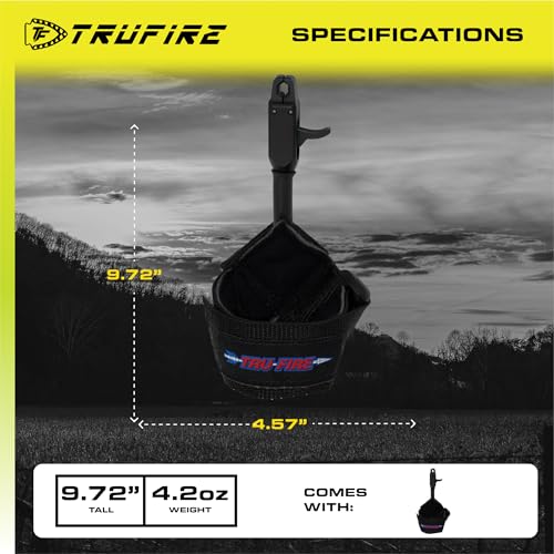 TRU-FIRE PT-JR Patriot Junior Compound Bow Archery Release Aid, Black
