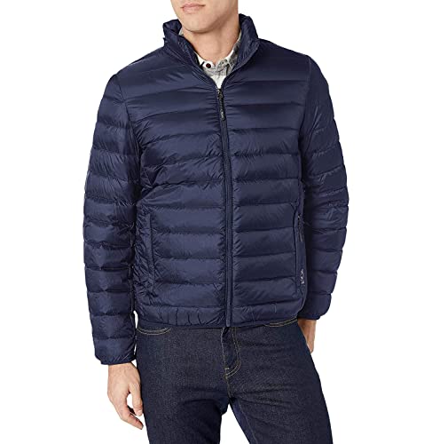 Tumi Men's TUMIPAX Puffer Jacket,Navy,Small