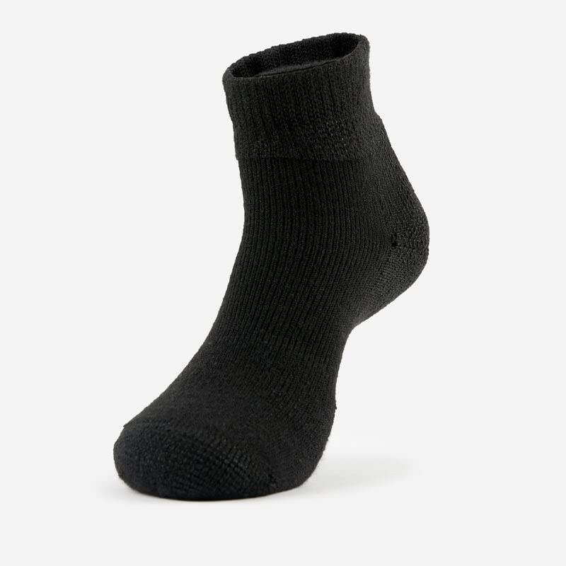 Thorlos Unisex TMX Tennis Thick Padded Ankle Sock (3 Pairs) Black, Large
