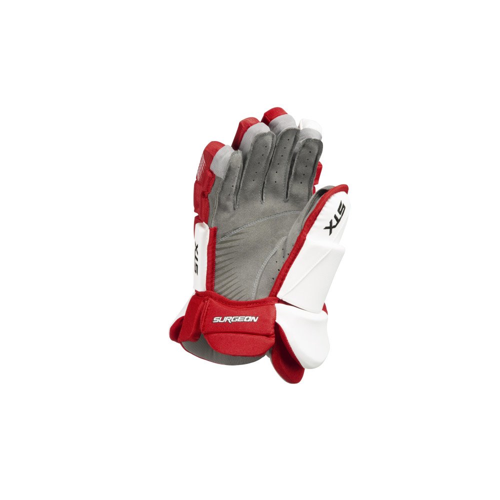 STX Surgeon 300 Senior Ice Hockey Gloves, Navy/Red, 14"