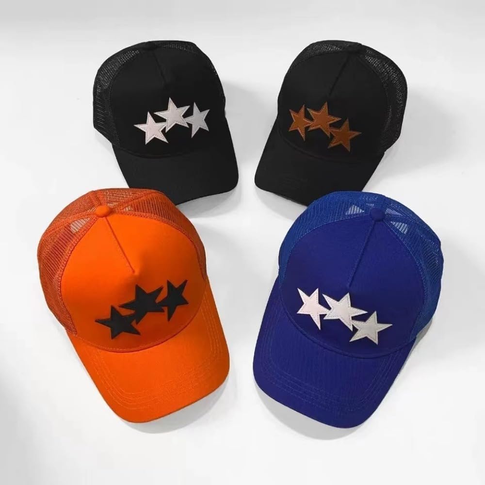 Trucker hat, baseball cap, embroidered letter print, adjustable unisex baseball cap