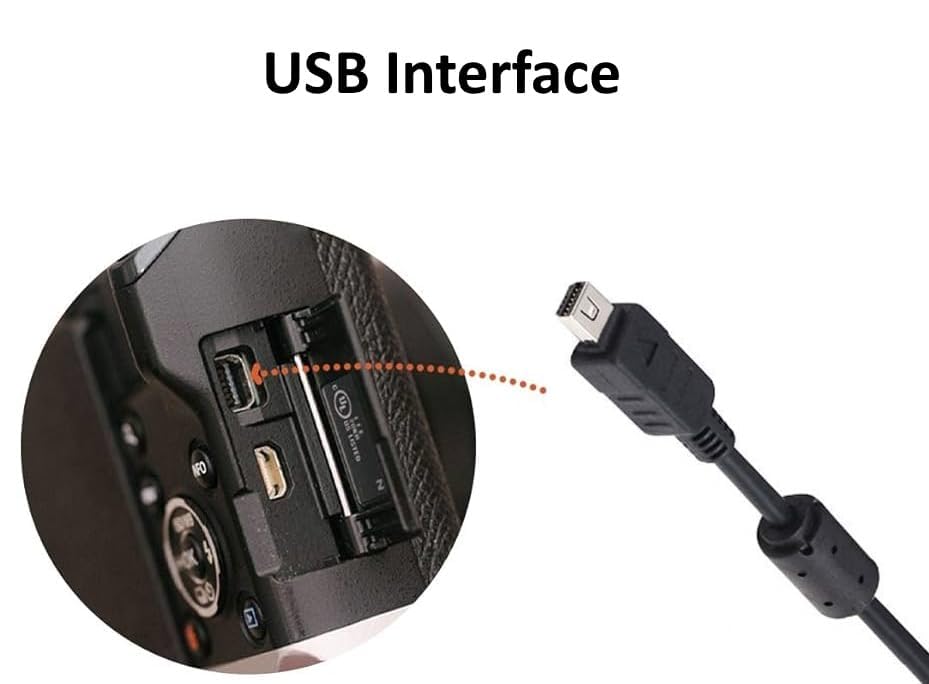 USB Data File Picture Transfer Charger Charging Wire Cord Cable CB-USB5 CB-USB6 CB-USB8 for Olympus Tough TG-830 TG-630 TG-860 TG-870 & Select Stylus (See Product Details & Pictures Before Buying)