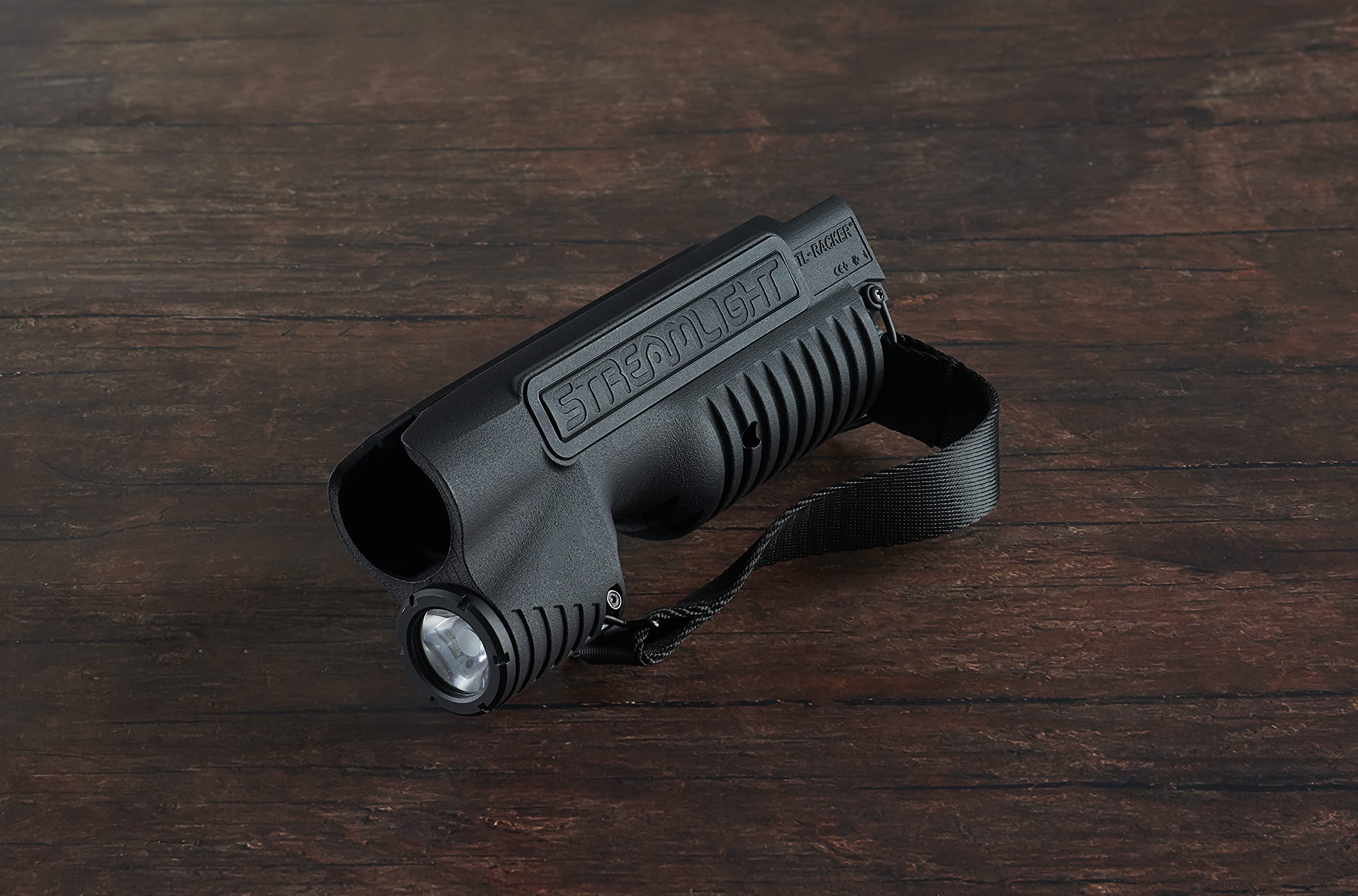 Streamlight 69602 TL-Racker 1000 Lumen Forend Light for Mossberg 590 Shockwave with Strap and CR123A Lithium Batteries, Black