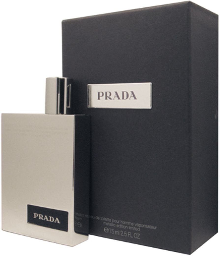Prada by Prada for MEN: EDT SPRAY 2.5 OZ (AMBER) (METALIC LIMITED EDITION BOTTLE)