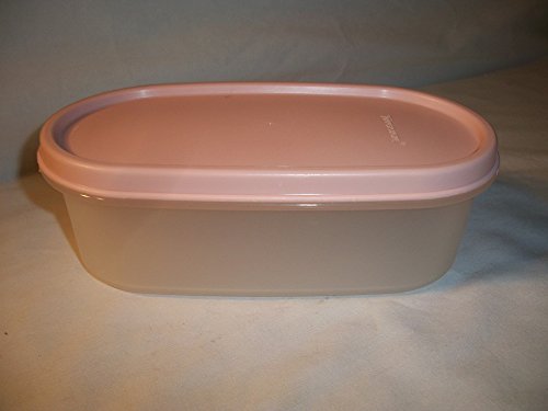 Vintage Tupperware #1 Modular Mates 2 cups Storage Container Canister with Pink Lid