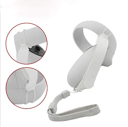 wenture Oculus Quest 2 Touch Controller Grip Cover and Adjustable Wrist Strap Silicone Skin Protective Cover