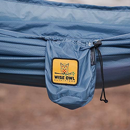 Wise Owl Outfitters Camping Hammock - Lightweight, Portable Hammock w/Tree Straps - Outdoor Hammock for Beach, Hiking, Backpacking and Travel